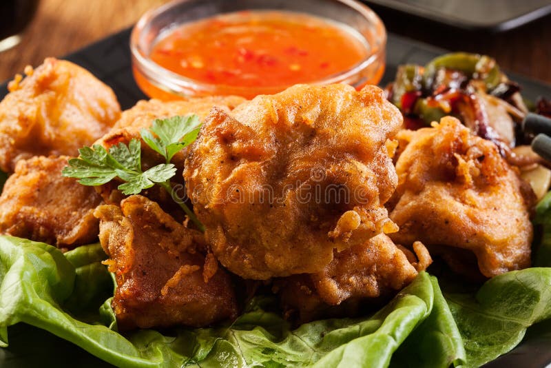 Partes Do Frango Frito Na Massa Imagem de Stock - Imagem de palheta ...