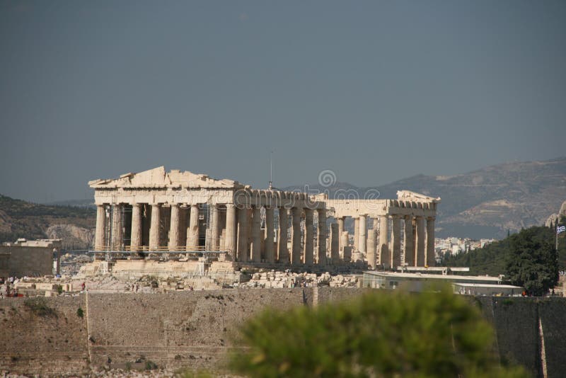 Rock of parthenon stock image. Image of marble, culture - 2753111