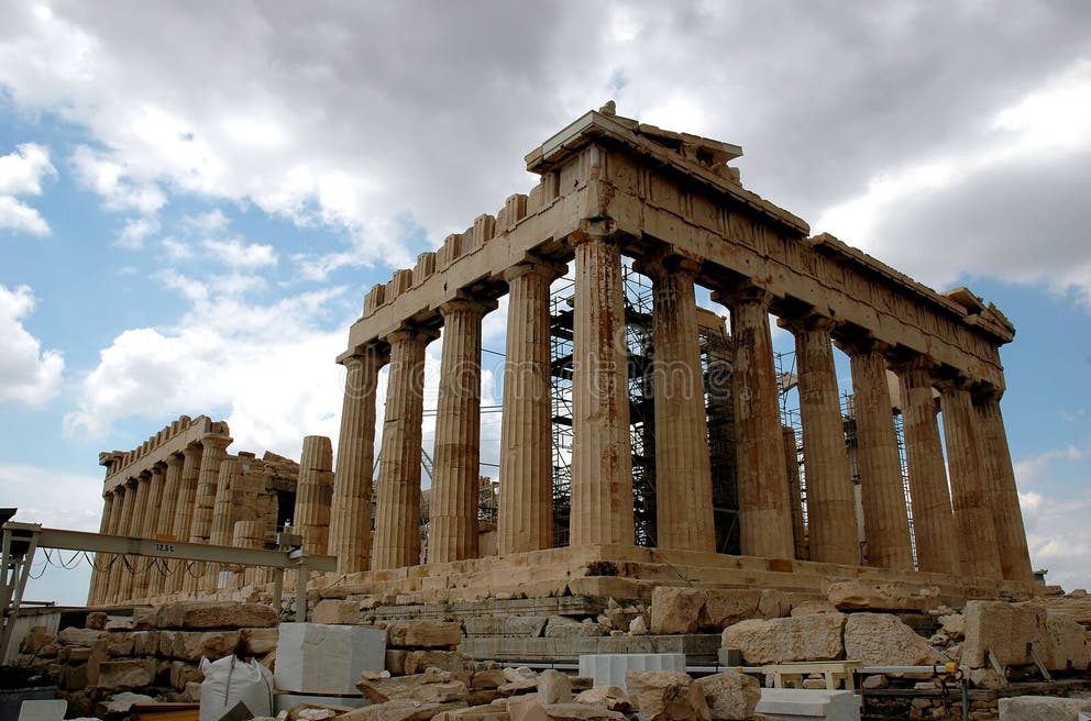 Parthenon stock image. Image of athens, stones, temple - 464453