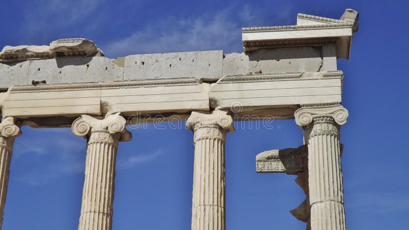 The Parthenon, Acropolis, Athens. Detail. Stock Image - Image of ...