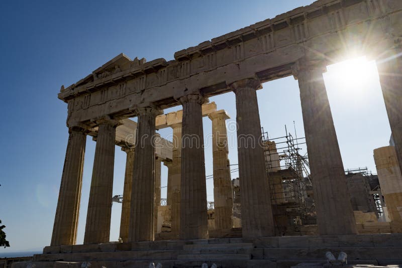Parthenon Back View stock image. Image of erechtheion - 16110753
