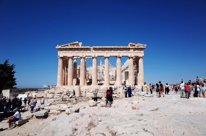 Parthenon in Acropolis editorial photography. Image of ruin - 75538042