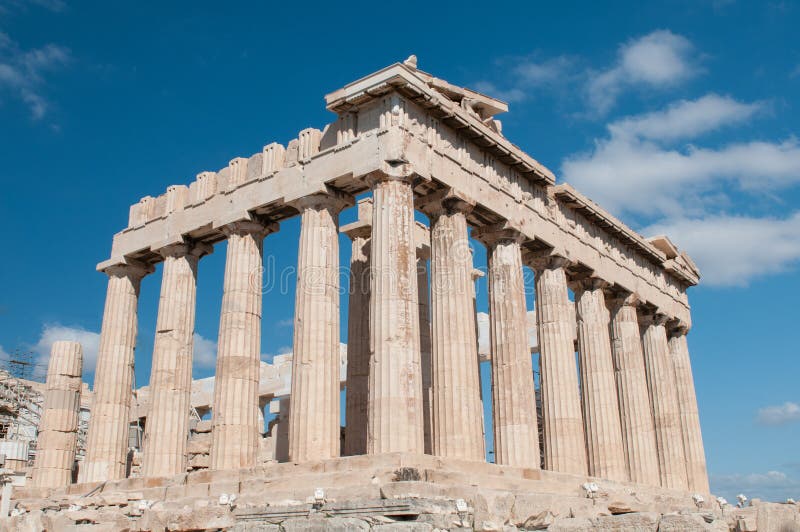 Parthenon at Acropolis Hill, Athens Stock Image - Image of parthenon ...