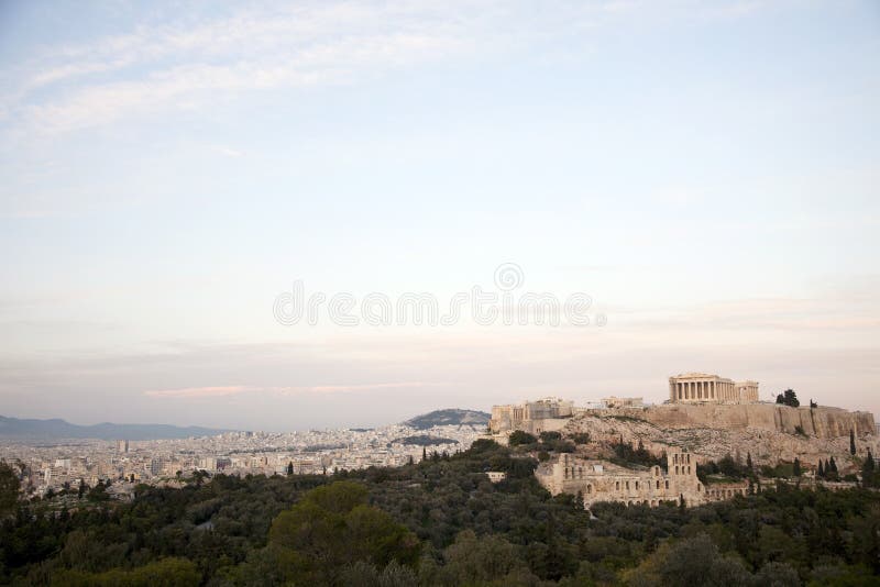 The Parthenon,Acropolis,sunset Stock Image - Image of history, historic ...