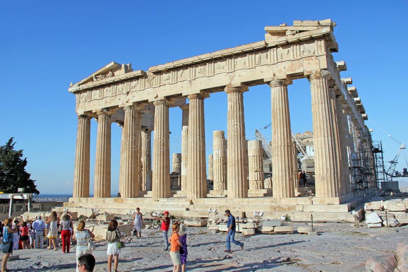 Parthenon in the Athens Acropolis Editorial Stock Image - Image of ...
