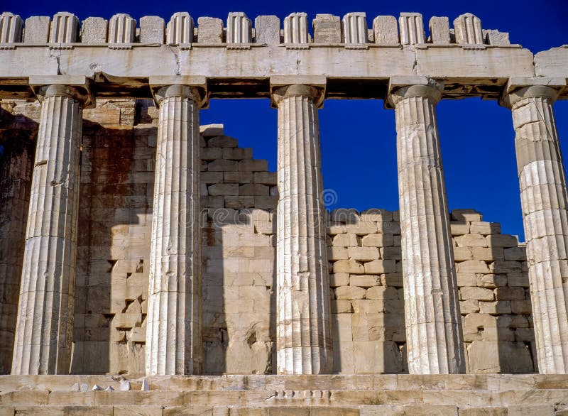 Parthenon in Athens, Greece Stock Image - Image of acropolis, ruins ...