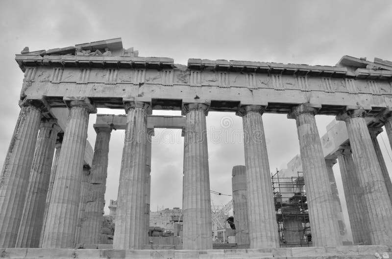 Parthenon Columns stock image. Image of building, historic - 51898727