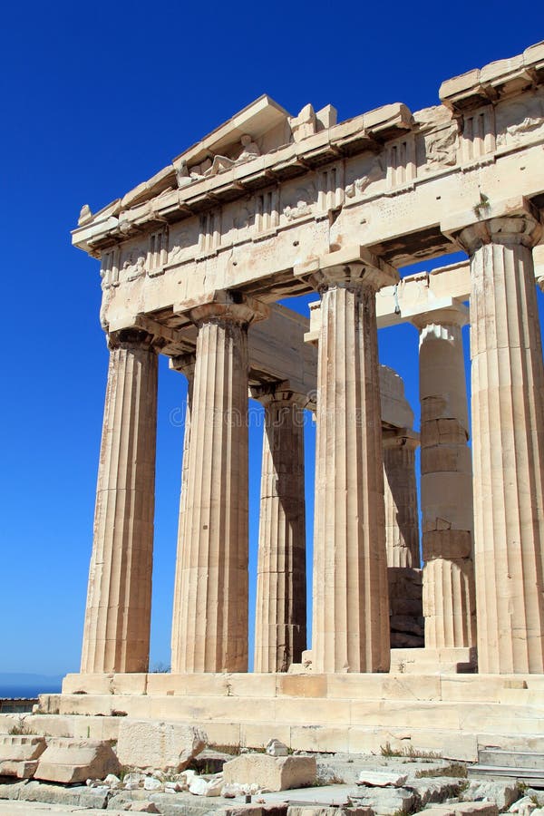 Parthenon stock image. Image of remains, landmark, greek - 75538677