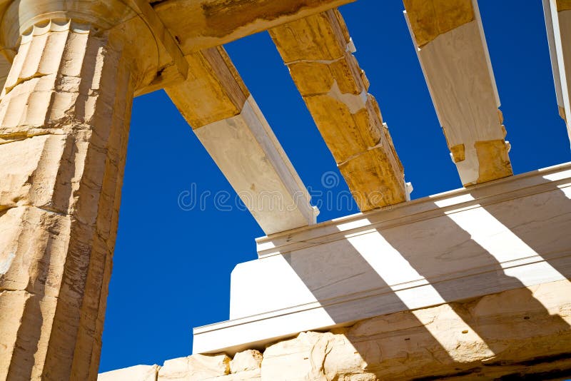 Parthenon and Historical Old Architecture Place Stock Photo - Image of ...