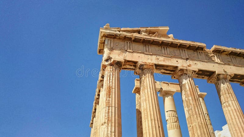 Parthenon perspective stock photo. Image of bluesky - 103762432