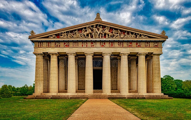 Parthenon stock image. Image of outside, replica, parthenon - 129392117
