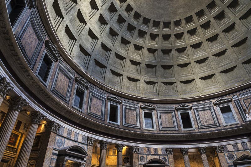 Parthenon in Rome, Italy stock photo. Image of marble - 87434354