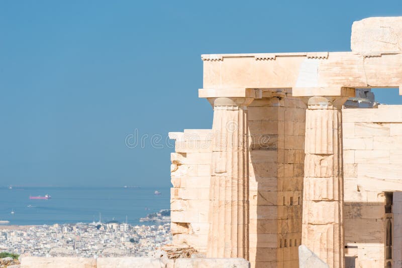 Parthenon Temple in Acropolis at Athens Stock Image - Image of antique ...