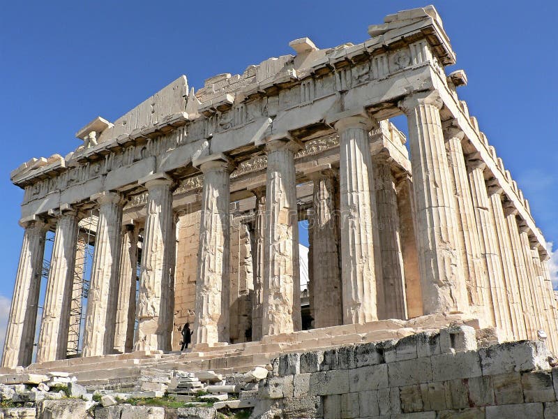The Parthenon Temple in the Acropolis of Athens, Greece. Stock Image ...