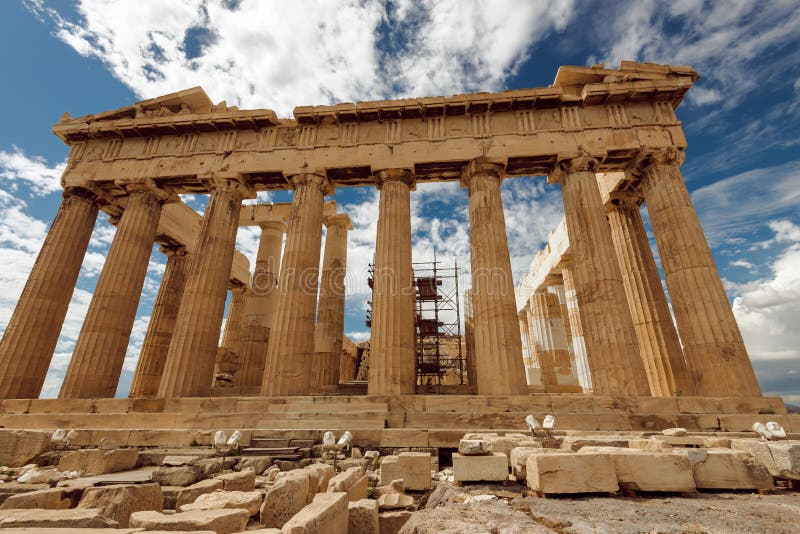 Parthenon temple stock photo. Image of ruin, civilization - 93785992