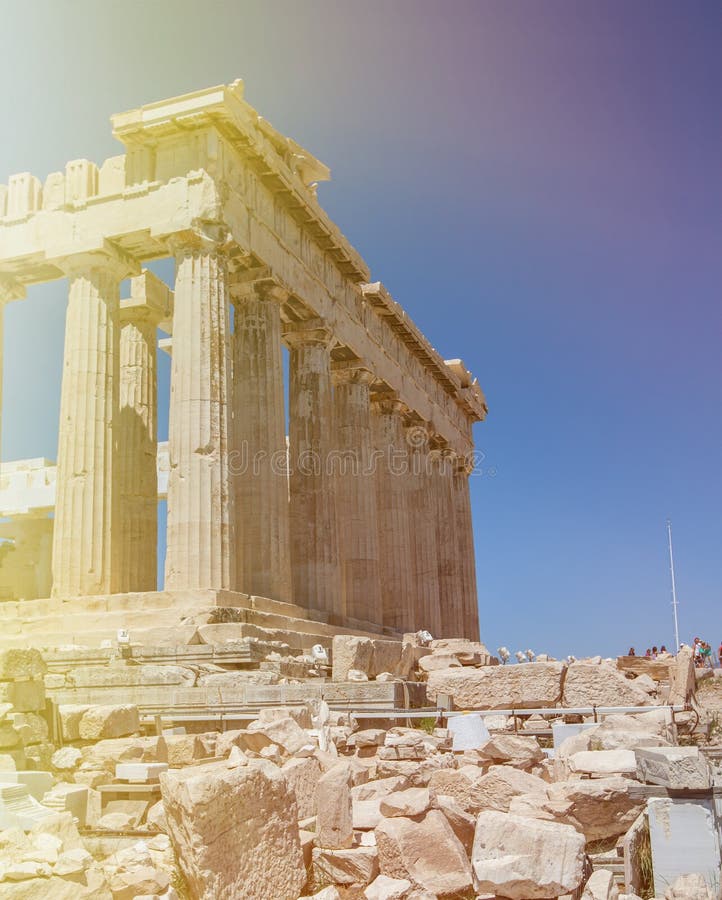 Parthenon view stock photo. Image of famous, artistic - 56364820