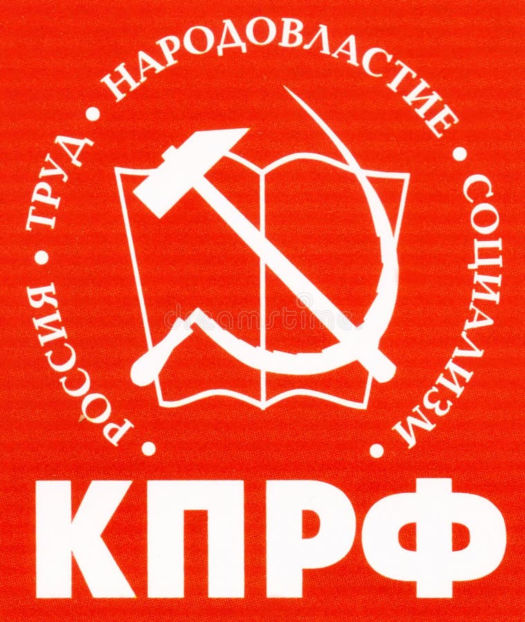 Parti Communiste De La Russie Logo Photographie éditorial ...