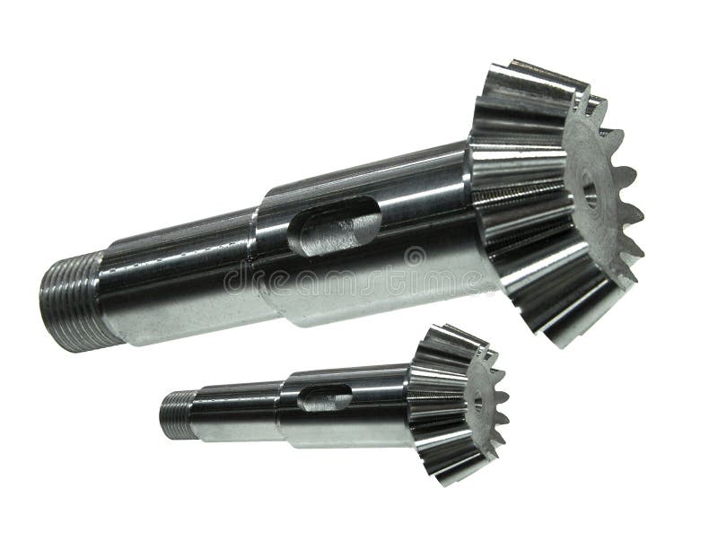 Ingranaggi Conici Sull'asse, Fine Sulla Vista Immagine Stock - Immagine ...