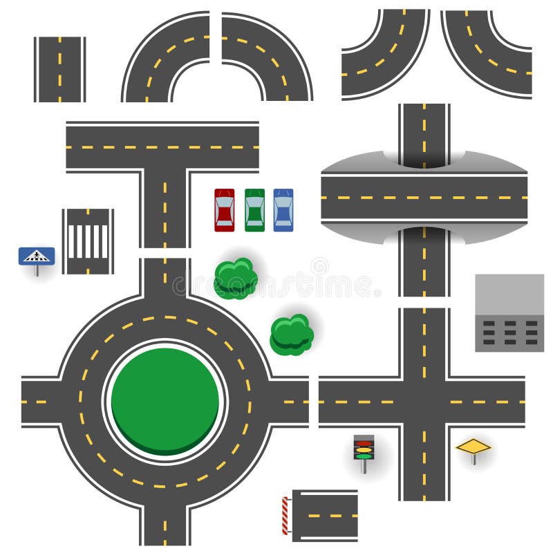 Pianificazione Della Strada Principale Strade, Vie E Semafori Con La ...