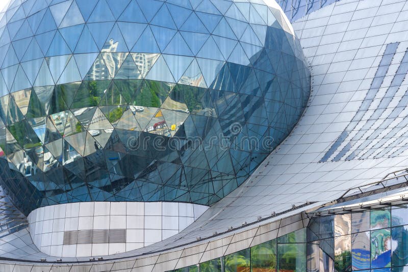 Partial Close-up of Modern Architecture Science and Technology Museum ...