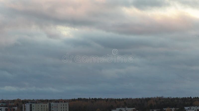 Partial clouds. Sunset stock video. Video of ozone, abstract - 162222691