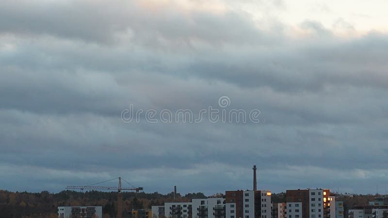 Partial clouds. Sunset stock video. Video of pattern - 162333653