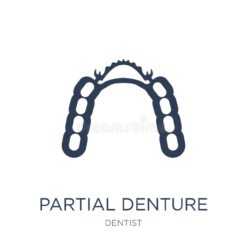 Partial Denture Icon in Trendy Design Style. Partial Denture Icon ...