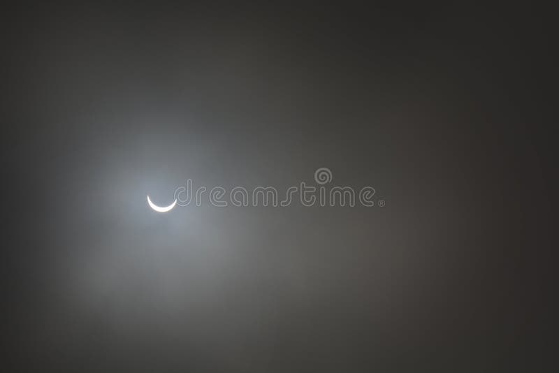 Partial Eclipse , Cornwall, Uk, 20/03/2015 Stock Image - Image of space ...
