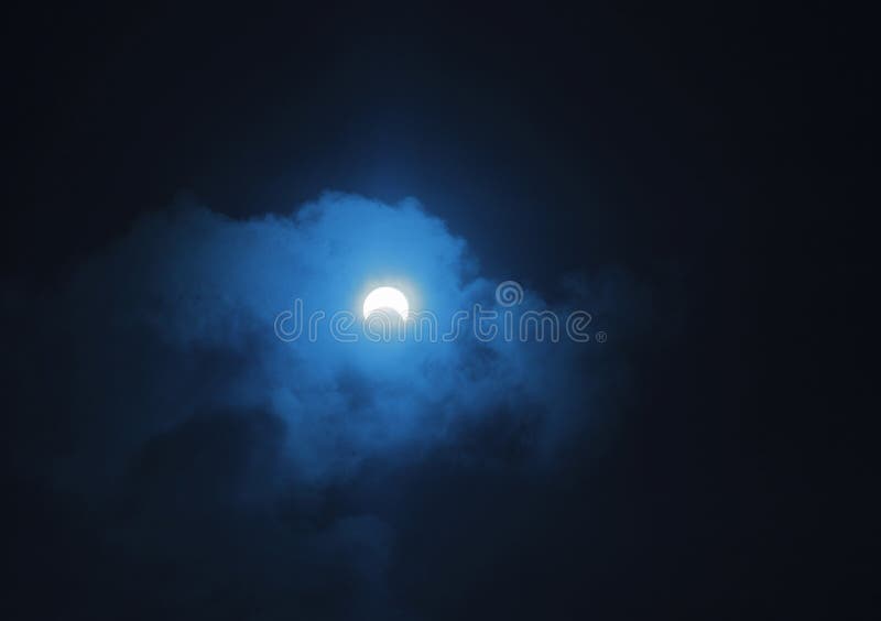 Partial Eclipse of the Sun. Versiion I Stock Photo - Image of sunbeam ...