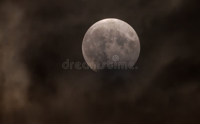 Partial Full Moon stock image. Image of bright, detail - 142463425