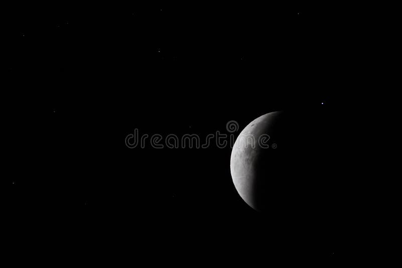 2021 Partial Lunar Eclipse. the Last One for almost 600 Years. Stock ...