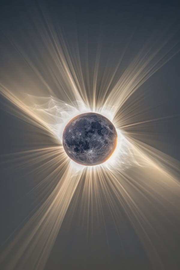 Partial lunar eclipse stock image. Image of moon, solar - 376015593