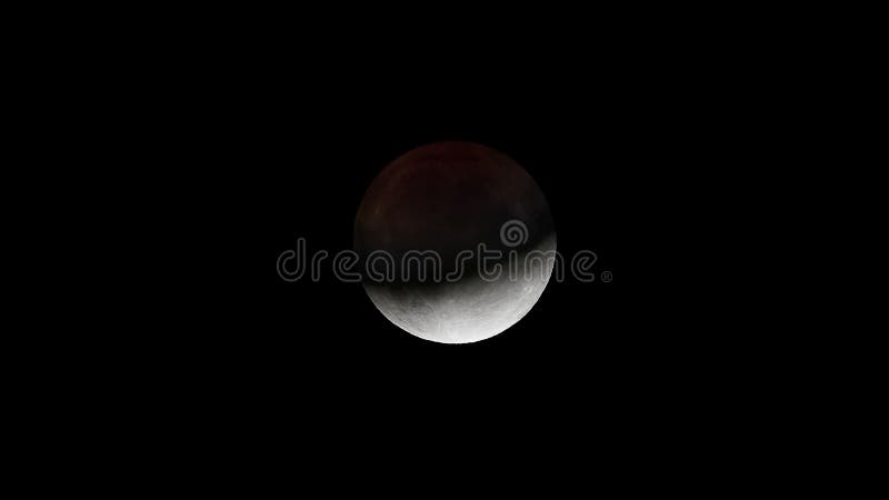 Partial Eclipse of the Moon Stock Image - Image of moonlight, moon ...