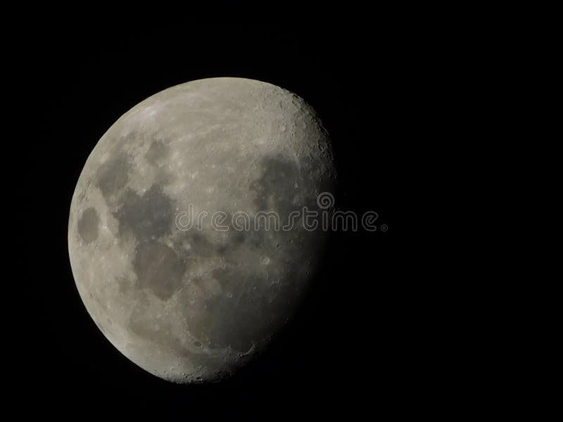 The partial moon stock image. Image of astronomy, partial - 171706869