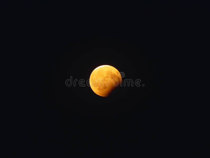 Partial Moon Eclipse 8/2017 Stock Photo - Image of luna, solar: 97674312