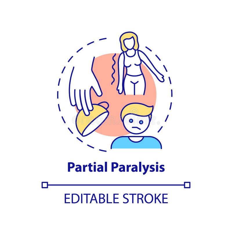 Partial Paralysis RGB Color Icon Stock Vector - Illustration of ...