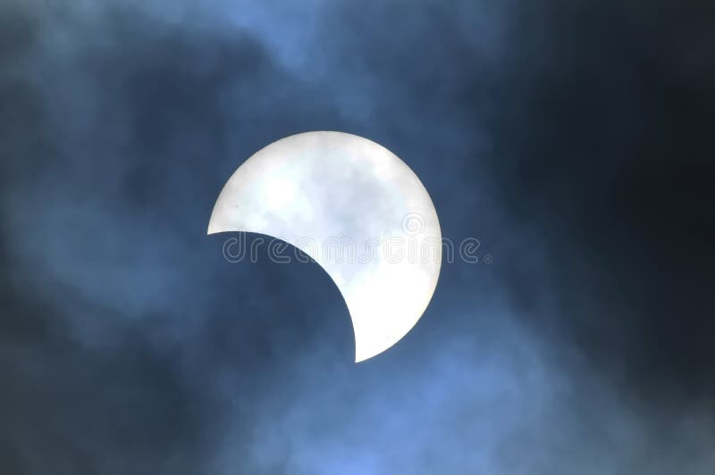 Partial Solar Eclipse stock photo. Image of obscured - 51666278