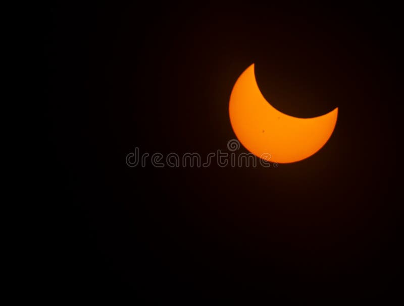 Partial Solar Eclipse Visible in Europe on October 25, 2022 Stock Photo ...