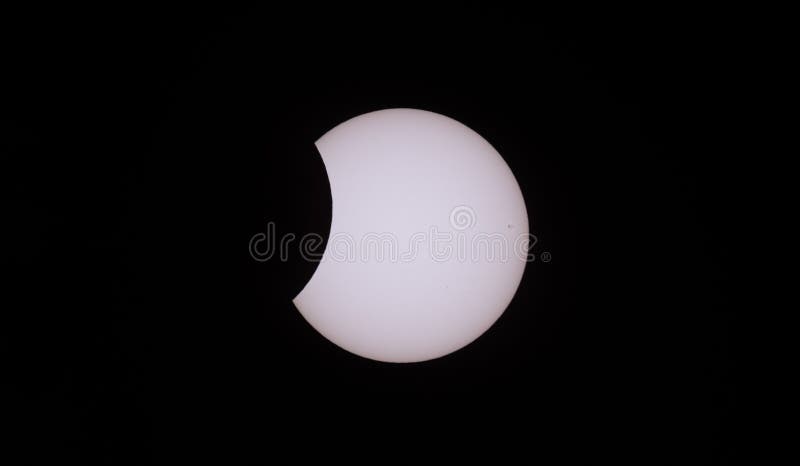 Partial Solar Eclipse October 25, 2022 Stock Photo - Image of poland ...