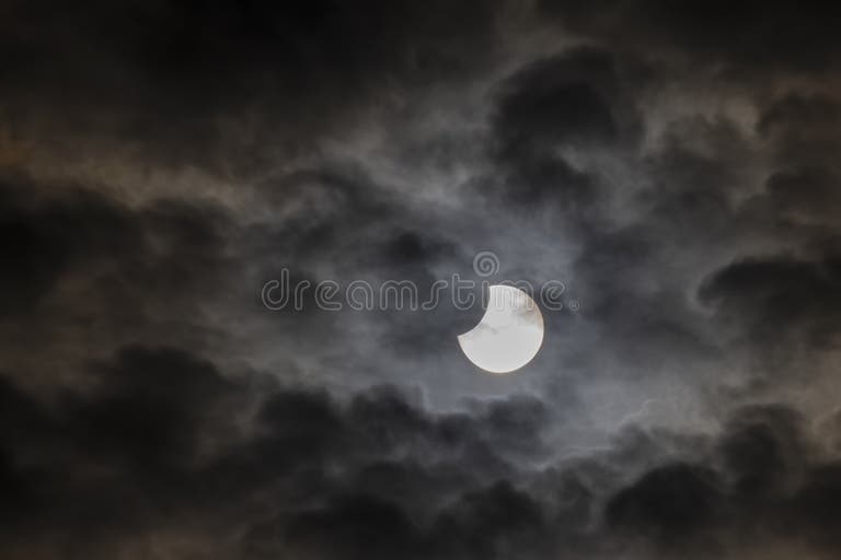Partial Solar Eclipse of October 25, 2022, Seen from Pisa, Italy Stock ...