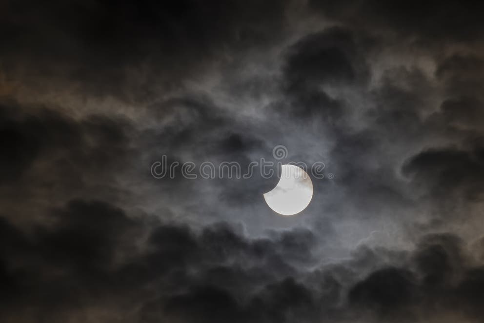 Partial Solar Eclipse of October 25, 2022, Seen from Pisa, Italy Stock ...