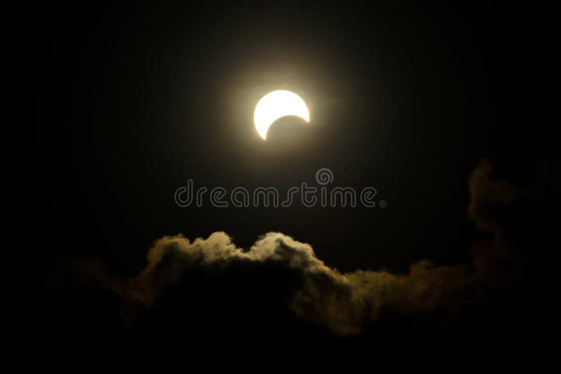 Partial Solar Eclipse of 2023 Seen from Brazil Stock Image - Image of ...