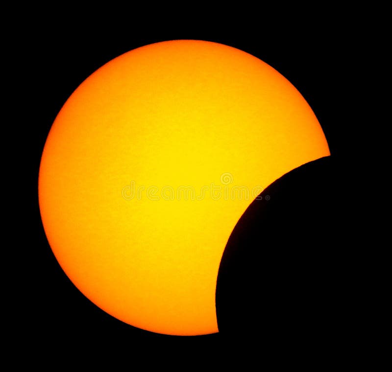 Partial solar eclipse stock photo. Image of dark, partial - 289260424