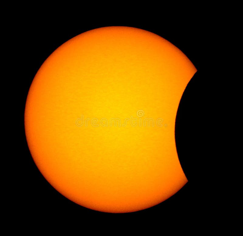 Partial solar eclipse stock image. Image of background - 289260431