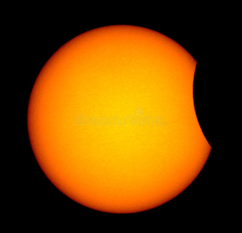 Partial solar eclipse stock image. Image of dark, bright - 289260433