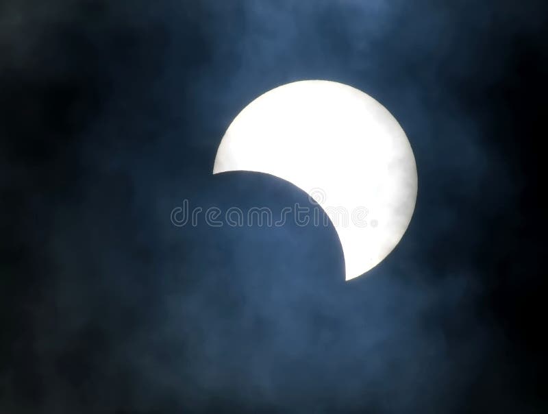 Partial Solar Eclipse stock photo. Image of planet, satellite - 247035194
