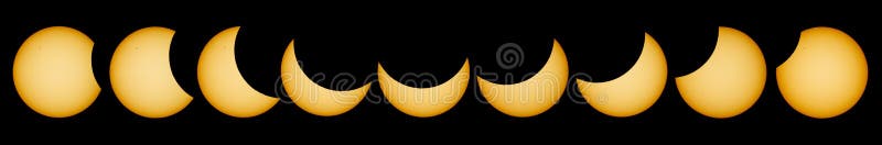 Partial solar eclipse stock image. Image of moon, crescent - 156715673