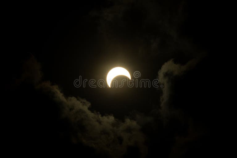 Partial Solar Eclipse of 2023 Seen from Brazil Stock Photo - Image of ...