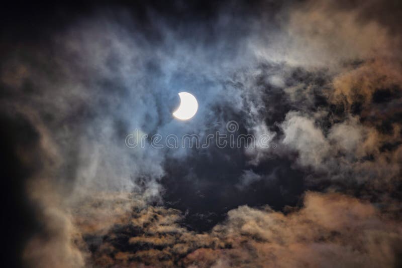 Partial Solar Eclipse Seen from Poland in October 2022 Stock Image ... Partial Solar Eclipse Seen from Poland in October 2022 Stock Image ...