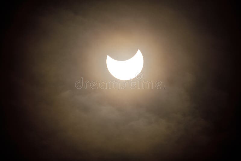 Partial Solar Eclipse, Visible from Romania. 25.10.2022 Editorial Photo ...